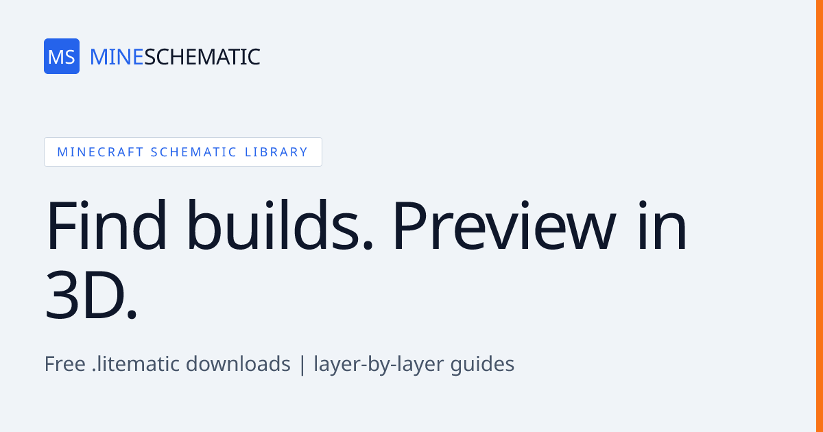 Litematica Schematics - Free Minecraft Schematics | MineSchematic