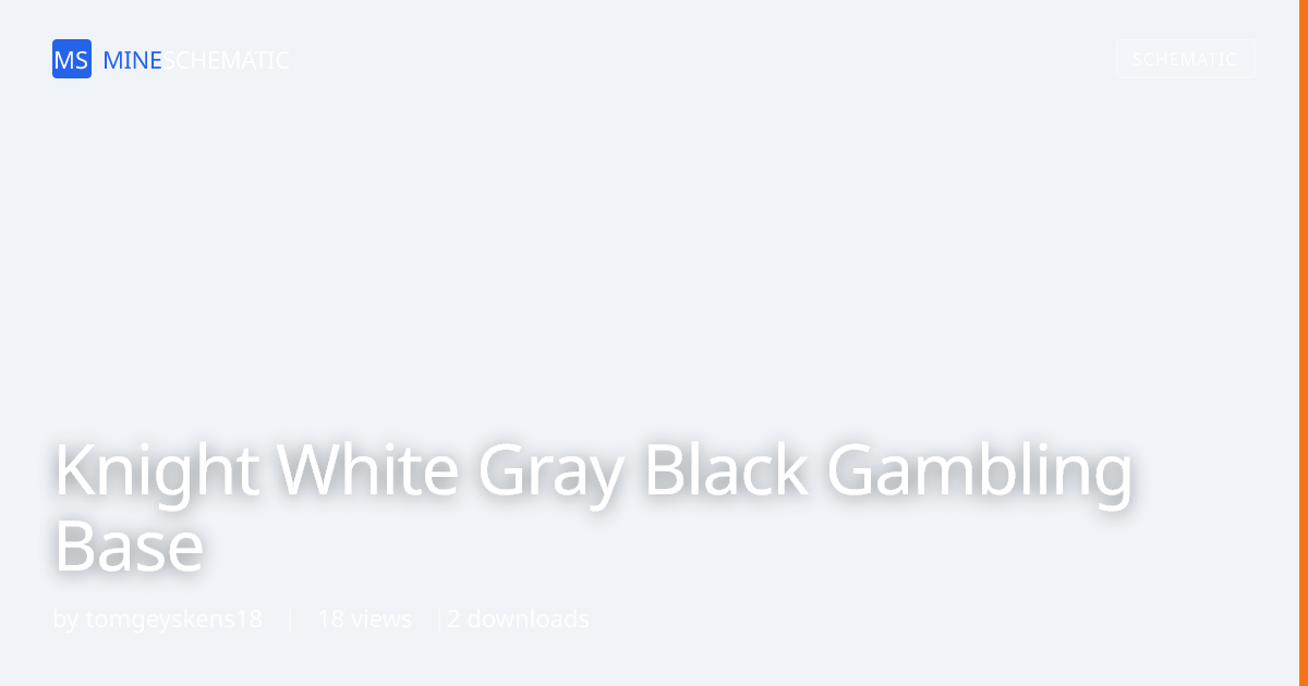 Knight White Gray Black Gambling(Join Donutsmp Schematics For More ...