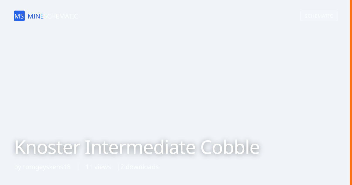 Knoster Intermediate Cobble(Join Donutsmp Schematics For More ...