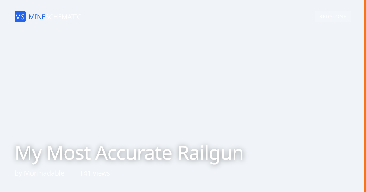 My Most Accurate Railgun - Minecraft Schematic | MineSchematic ...
