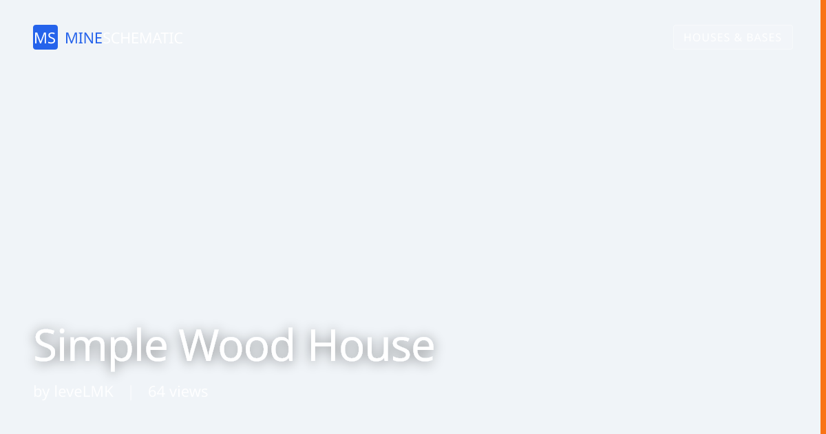Simple Wood House - Minecraft Schematic | MineSchematic | MineSchematic